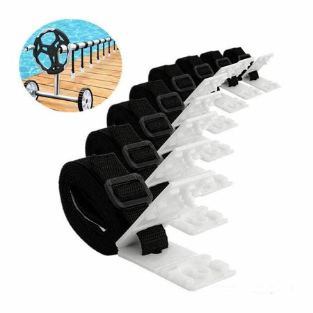 YDJKET Swimming Pool Solar Cover Fixing Kit, 8 Solar Cover Straps, Kit ...