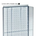 Azar Displays 700354-BLU Blue 13.5"W x 60"H Pegboard Powerwing Display ...