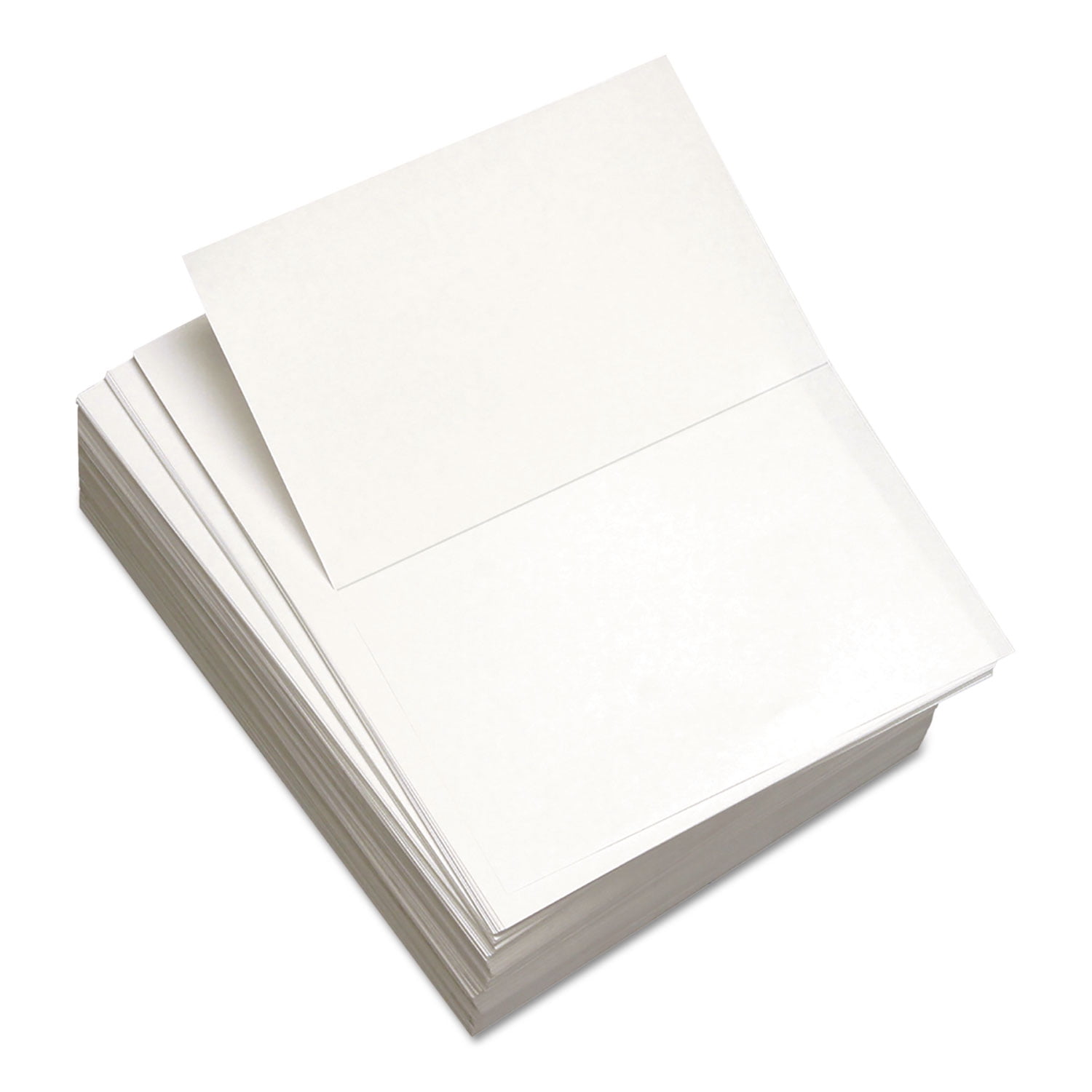 Domtar Custom Cut-Sheet Copy Paper 20 lb 8 1/2 x 11 White Perfed 5 1/2 ...