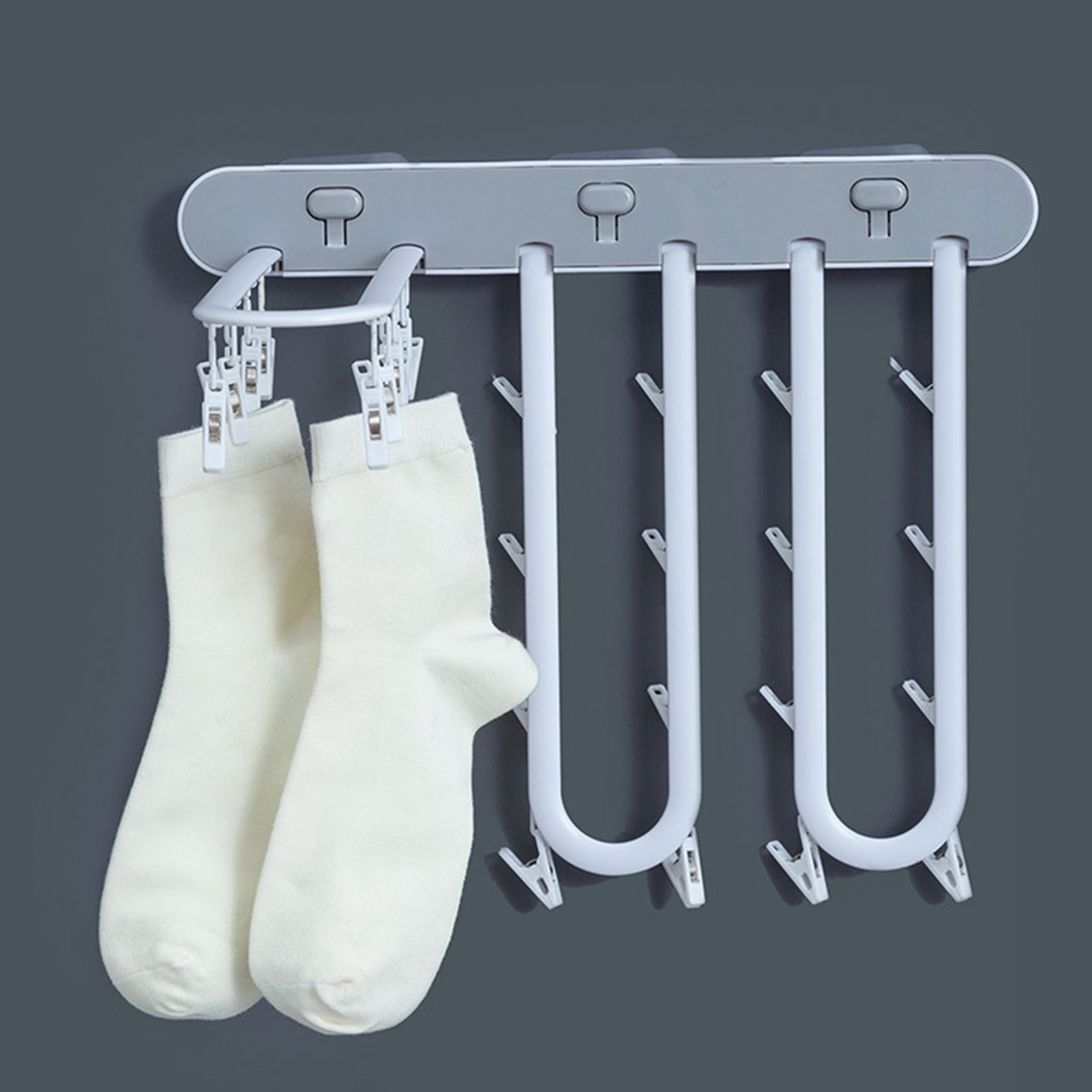Honrane Clips Drip Hanger Strong Load-bearing Collapsible ABS Laundry ...