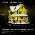 Christmas Village House Building Block Set Lighted Building House ...