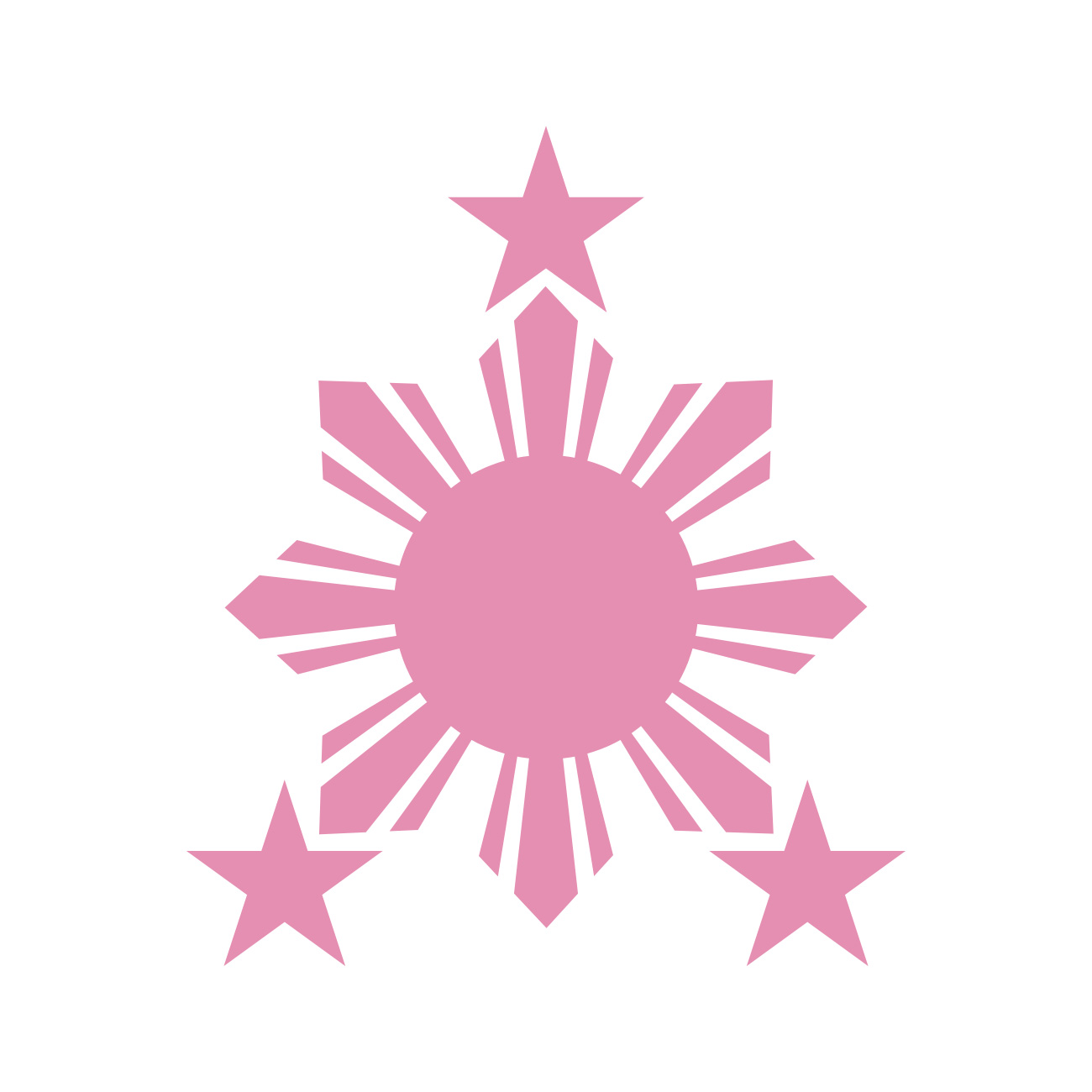 Philippines Sun Sticker Decal Die Cut - Self Adhesive Vinyl ...