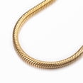 304 Stainless Steel Snake Chain Bracelets Golden 7-7/8 inch(200mm) 2 ...