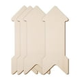 Menolana 4Pcs Unfinished Wood Sign Blank Wooden Arrows Plaque DIY ...