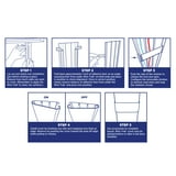Wire Trak Flat Screen Low Profile Wire Management Kit, Peel and Stick ...