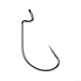 51pcs Carbon Steel Offset Fishhook Bass Barbed Carp Fishing Hook Wide ...