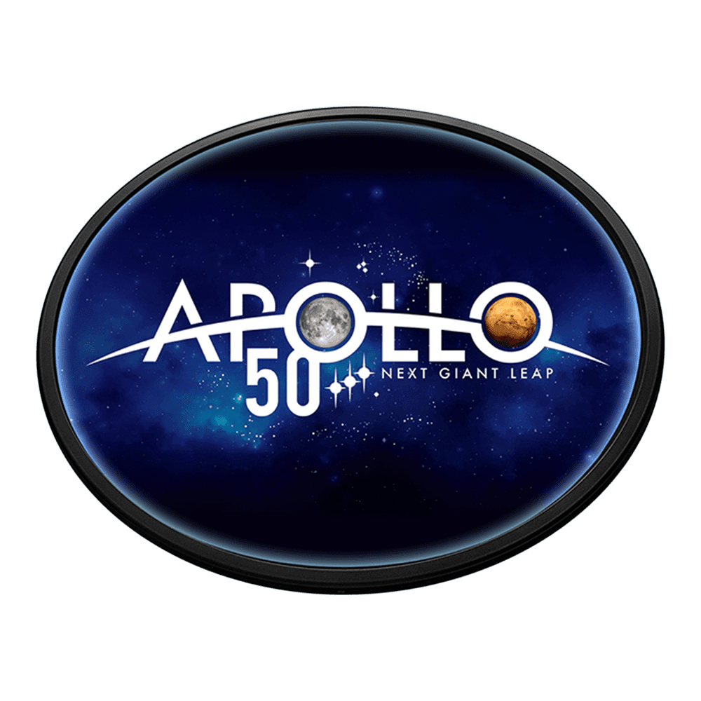 NASA: Apollo 50th Anniversary - Oval Slimline Lighted Wall Sign ...
