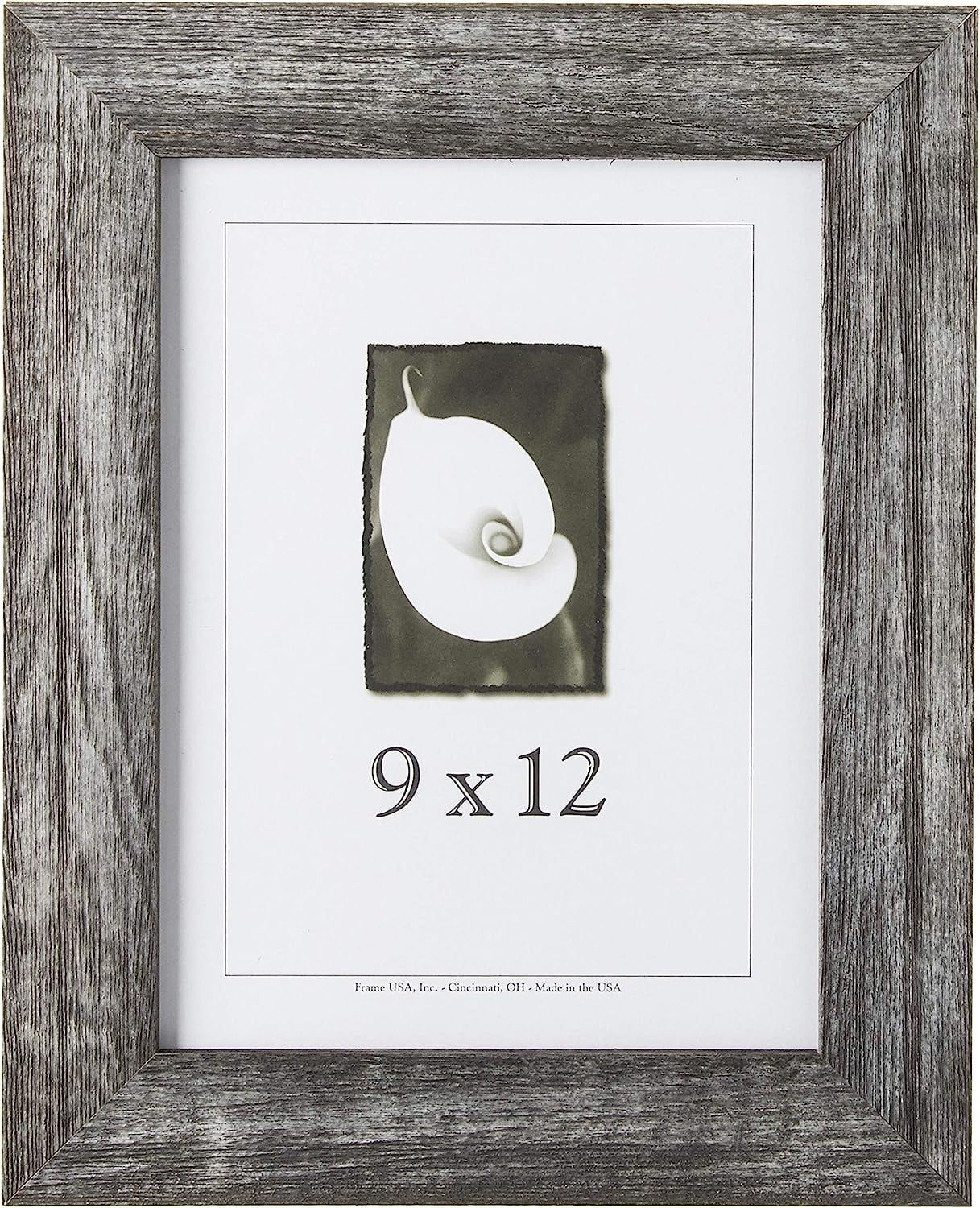 Frame USA Farmhouse Series 9x12 Barnwood Picture Frames (Charcoal ...
