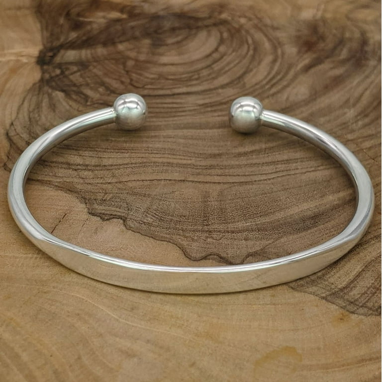 Mens silver torque bracelet store