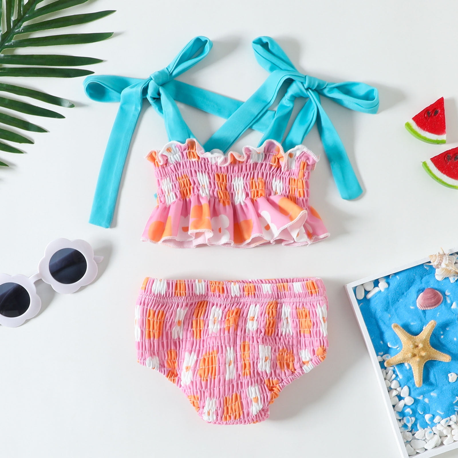 Vedolay Swimsuit For Girls Summer 2 Piece Bikini Sets Textured