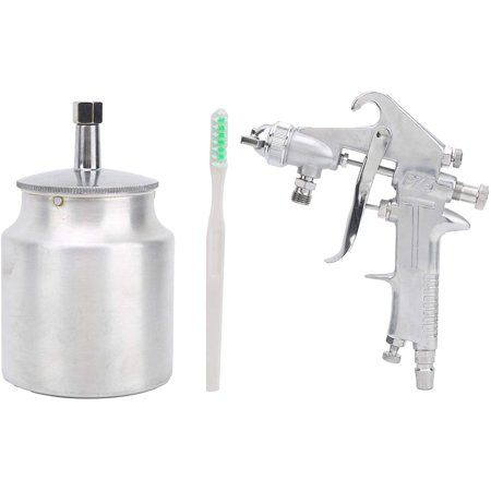Spray Gun, Silver Pneumatic Painting Tool 360° Adjustable F75s Aluminum ...