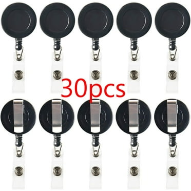 5-in-1 Badges Holder with Alligator Clip, Retractable Reels with Marker ...