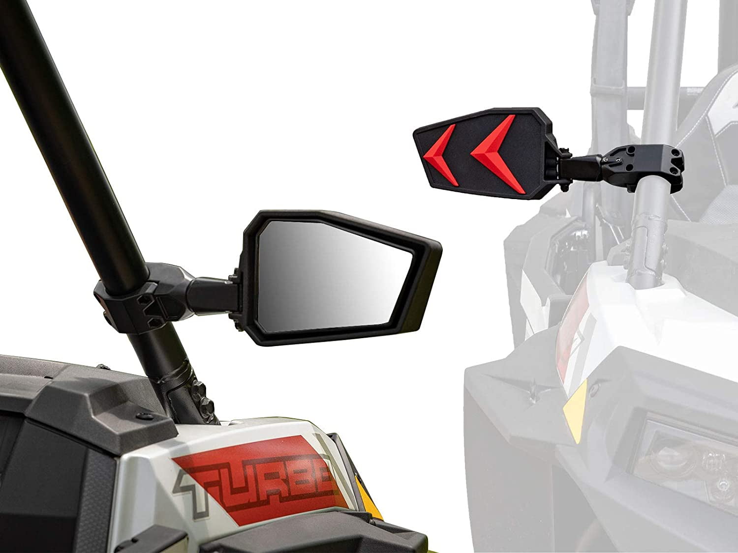SuperATV Seeker Side View Mirrors for Polaris RZR 570 / 800 / 900 / XP ...