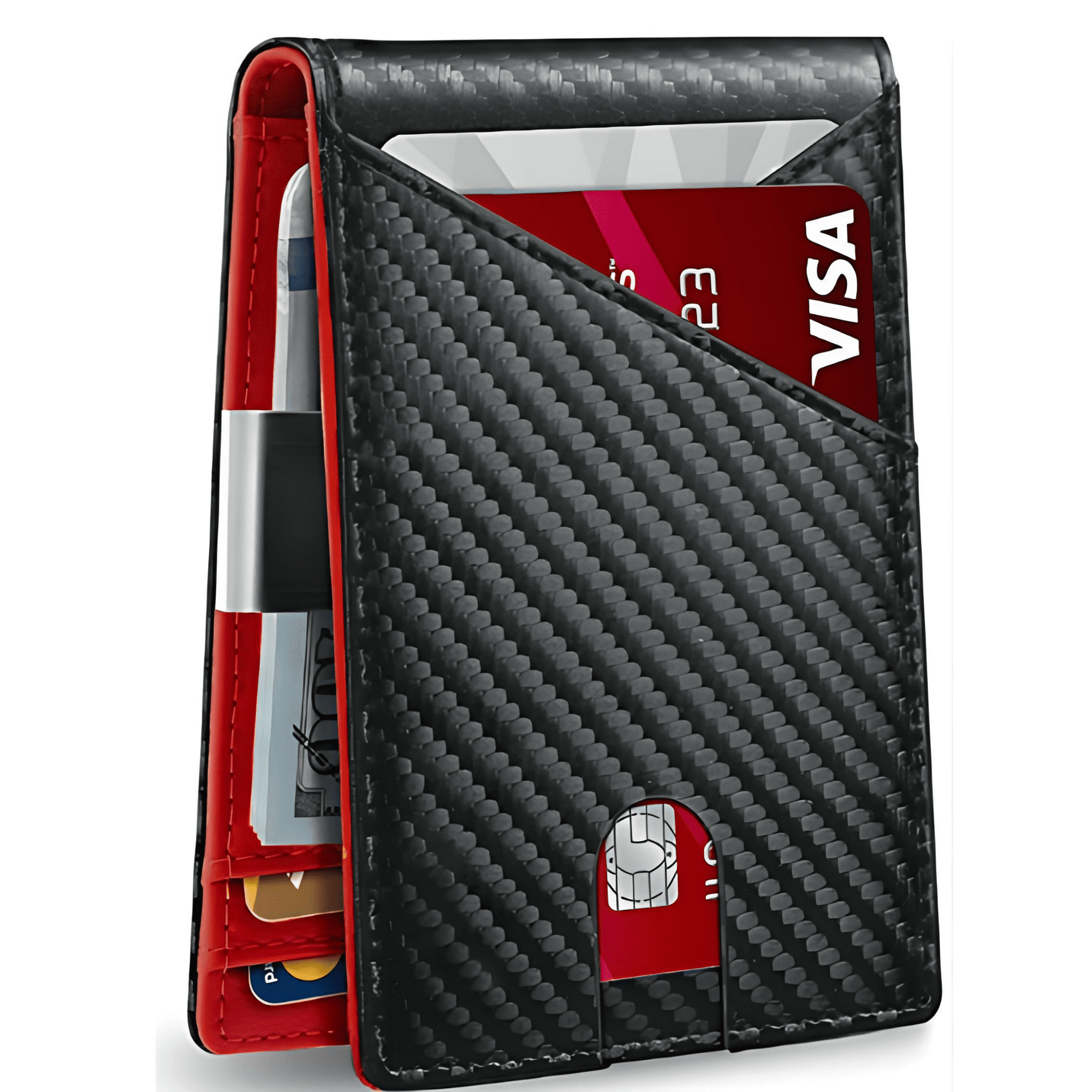 Click here for Mens Slim Wallet With Money Clip Minimalist 7 Slot... prices