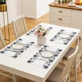 Black Roses Placemats Set of 6, Botanical Floral Leaf Vintage Heat ...