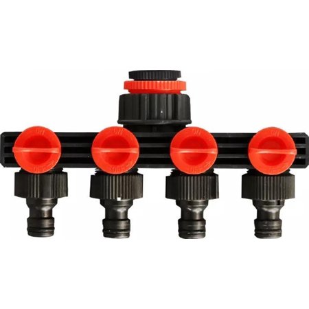 ShenMo Faucet Y Selector 4 Outlets Valves, Faucet Connector 4 Way ...
