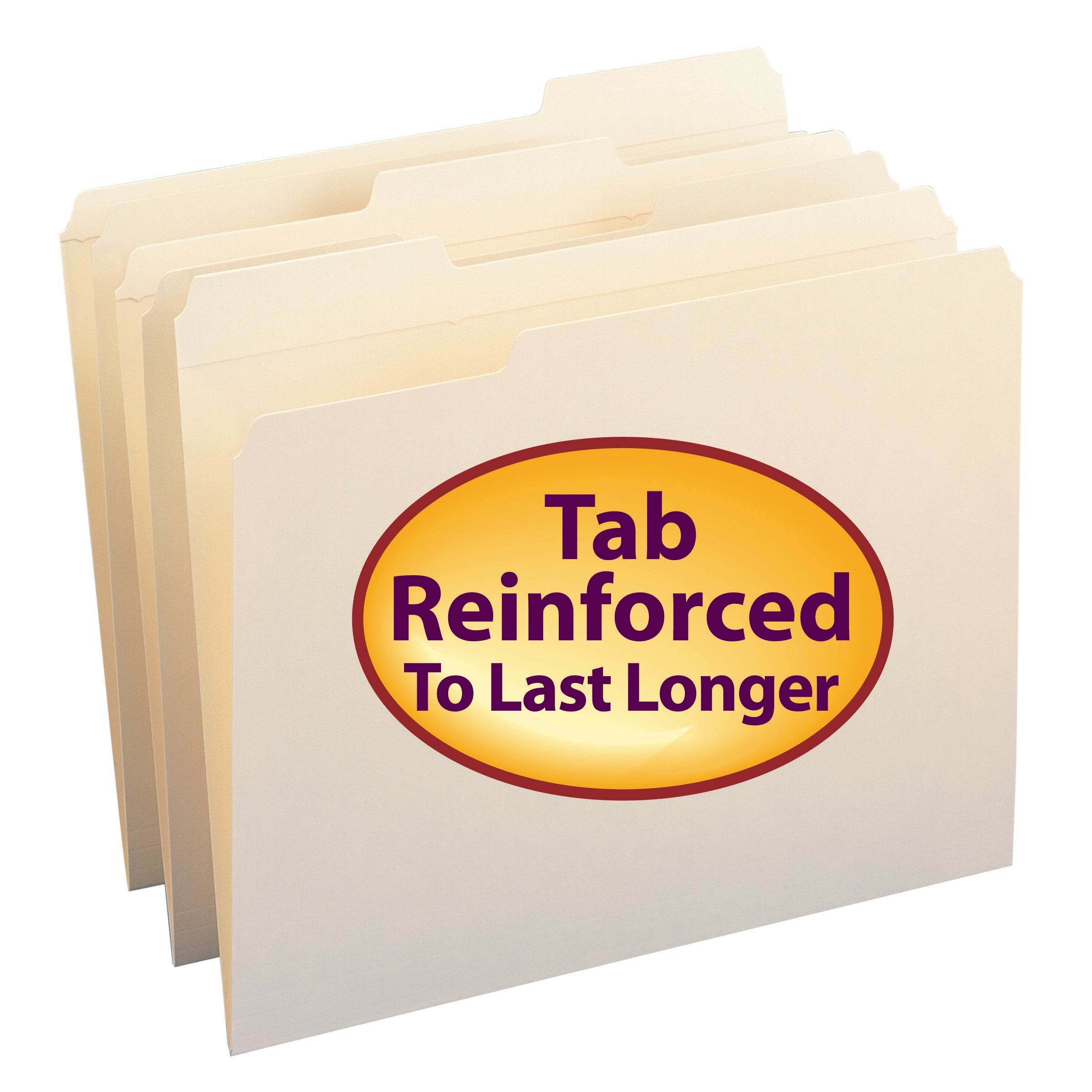 Smead Manila File Folder, Reinforced 1/3 Tab, Letter Size, 100/Box ... Smead Manila File Folder, Reinforced 1/3 Tab, Letter Size, 100/Box ...
