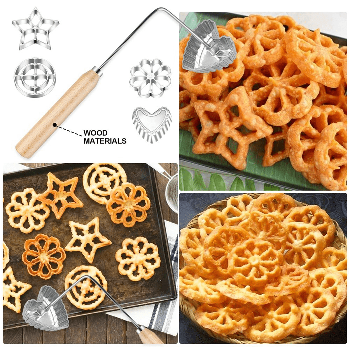 Click here for Unbranded 5pcs Bunuelos Mold Set Cake Snack Mold W... prices