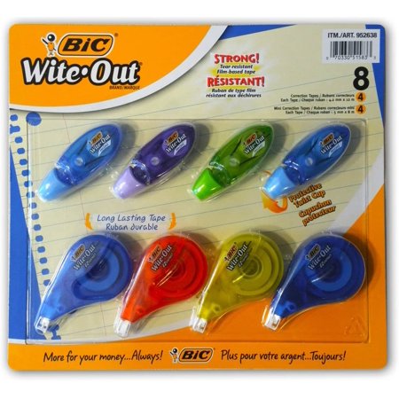 BiC White-Out Tapes 8-Pack | Walmart Canada