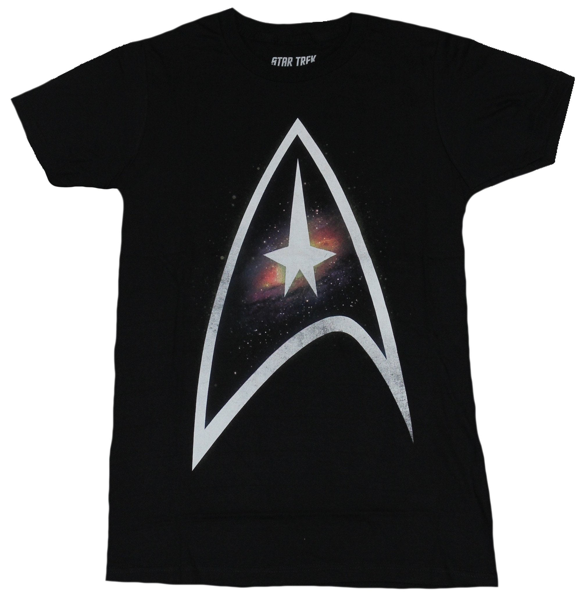 Star Trek Mens T-Shirt - Starfleet Giant Spacey Logo Star Fleet Image ...