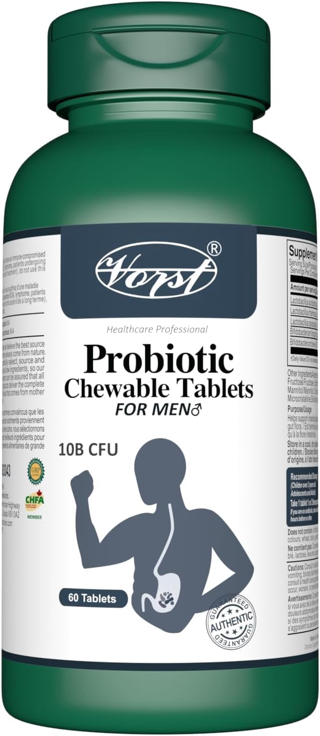 Vorst Probiotics for Men 60 Chewable Tablets - Walmart.ca