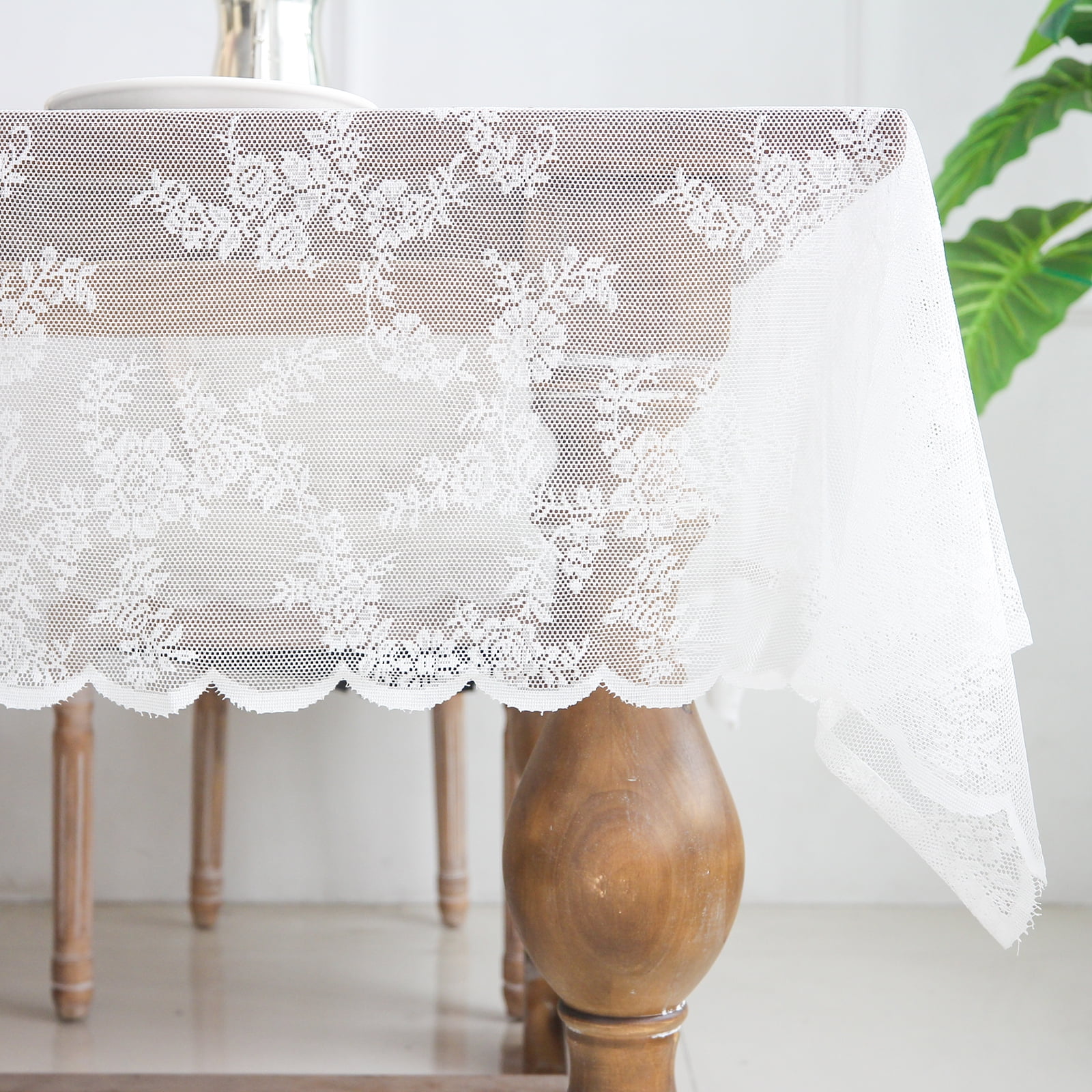 Lapalife White Lace Tablecloth Vintage-Style Wedding Table Cloths ...