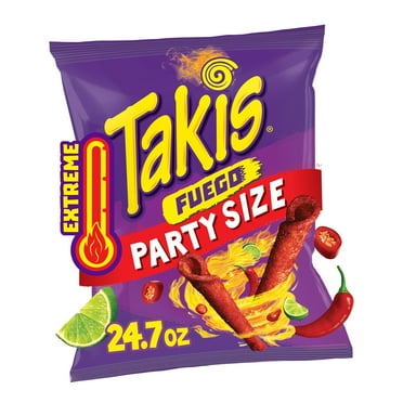 Takis Fuego Tortilla Chips Fiesta Size Bag - 17oz - Walmart.com