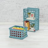 Sterilite Plastic Storage Cube / File Crate, Aqua Haze, Back to College ...