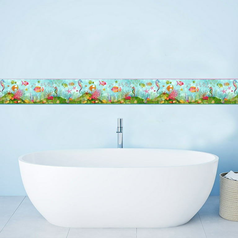 Tropical Wallpaper Borders Bathrooms Nautical Mural | Noir – Daisy