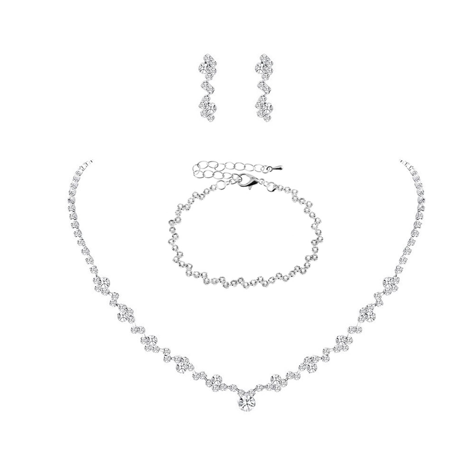 Prom Silver Necklaces