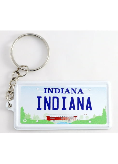 I Love Heart Indiana Keychain Key Chain Ring - Walmart.com
