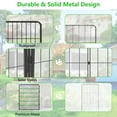 Jhsomdr Metal Garden Fencing 40" Height 10 Panels Decorative Garden ...