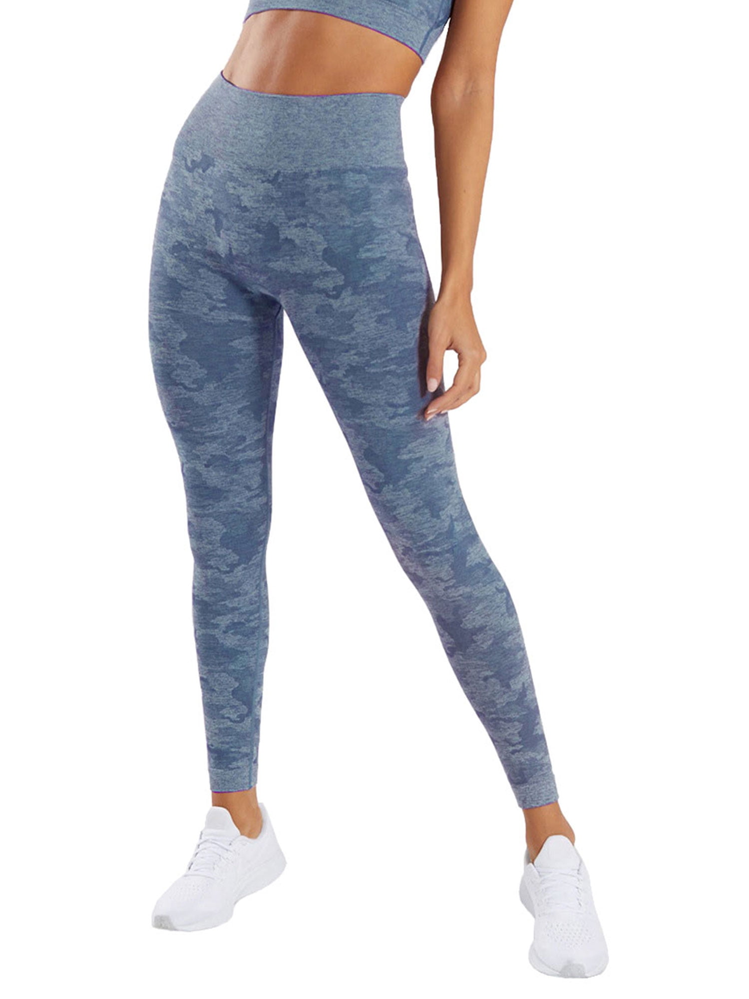 Yttrtitan Women Camo Leggings Butt Lift Seamless Yoga Pants High