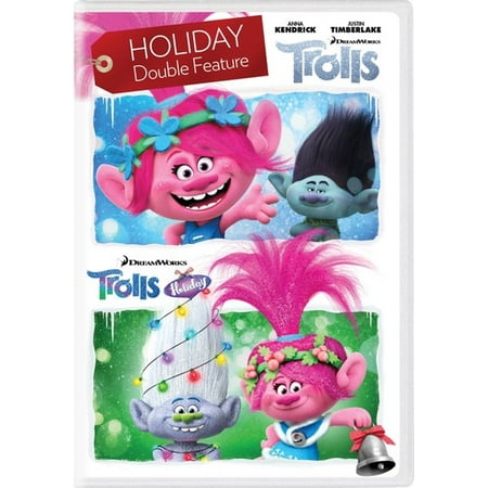 STUDIO DISTRIBUTION SERVI TROLLS/TROLLS HOLIDAY DOUBLE FEATURE (DVD ...