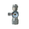 CO2 flow Regulator Needle Valve with Mini Gauge 0-2000PSI Gas flow Rate ...