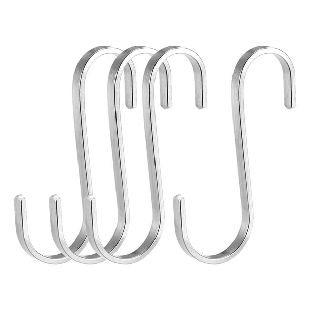 Stainless Steel S Hooks 3.15" Flat S Shaped Hook Hangers for Kitchen ...