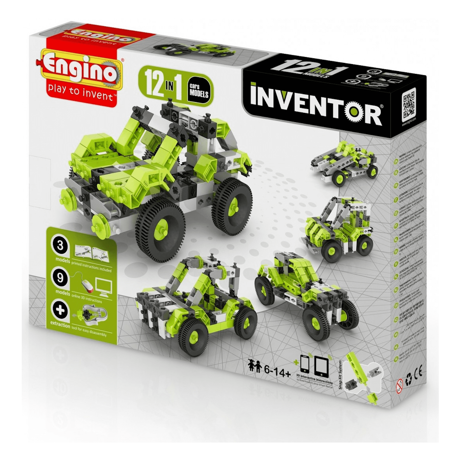 Engino - 1231 | Inventor: 12-in-1 Cars Models - Walmart.com