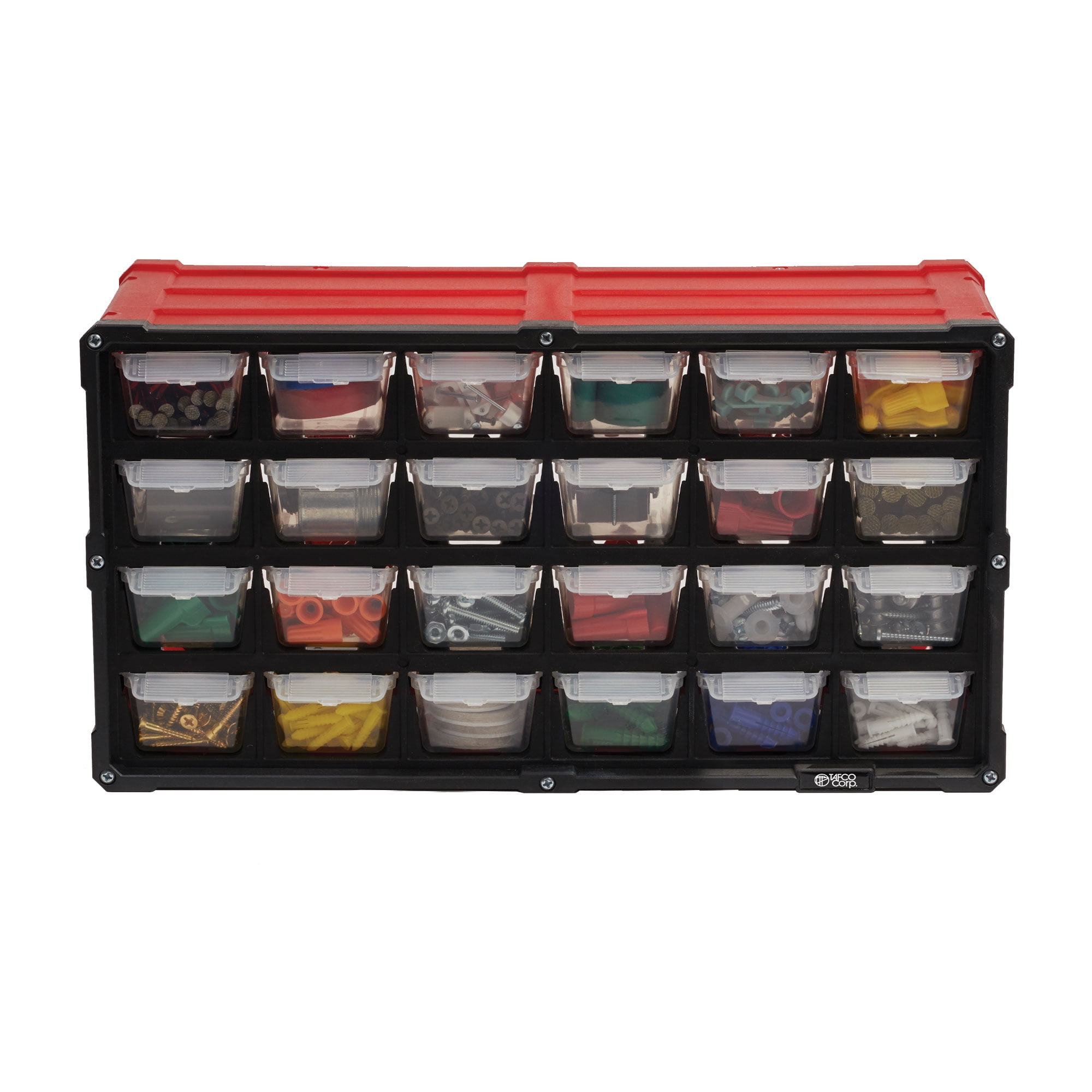 TAFCO 24-Compartment Small Parts Organizer, Red - Walmart.com TAFCO 24-Compartment Small Parts Organizer, Red - Walmart.com