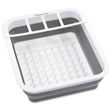 Sterilite 2-piece Large Sink Set Dish Rack Drainer, White 18 3/4" L x ...