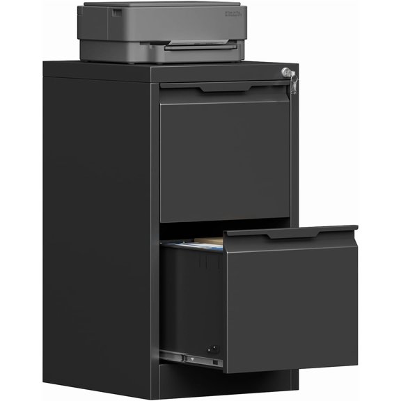 Storex Single-Drawer Mini File Cabinet with Lock, Legal/Letter ...