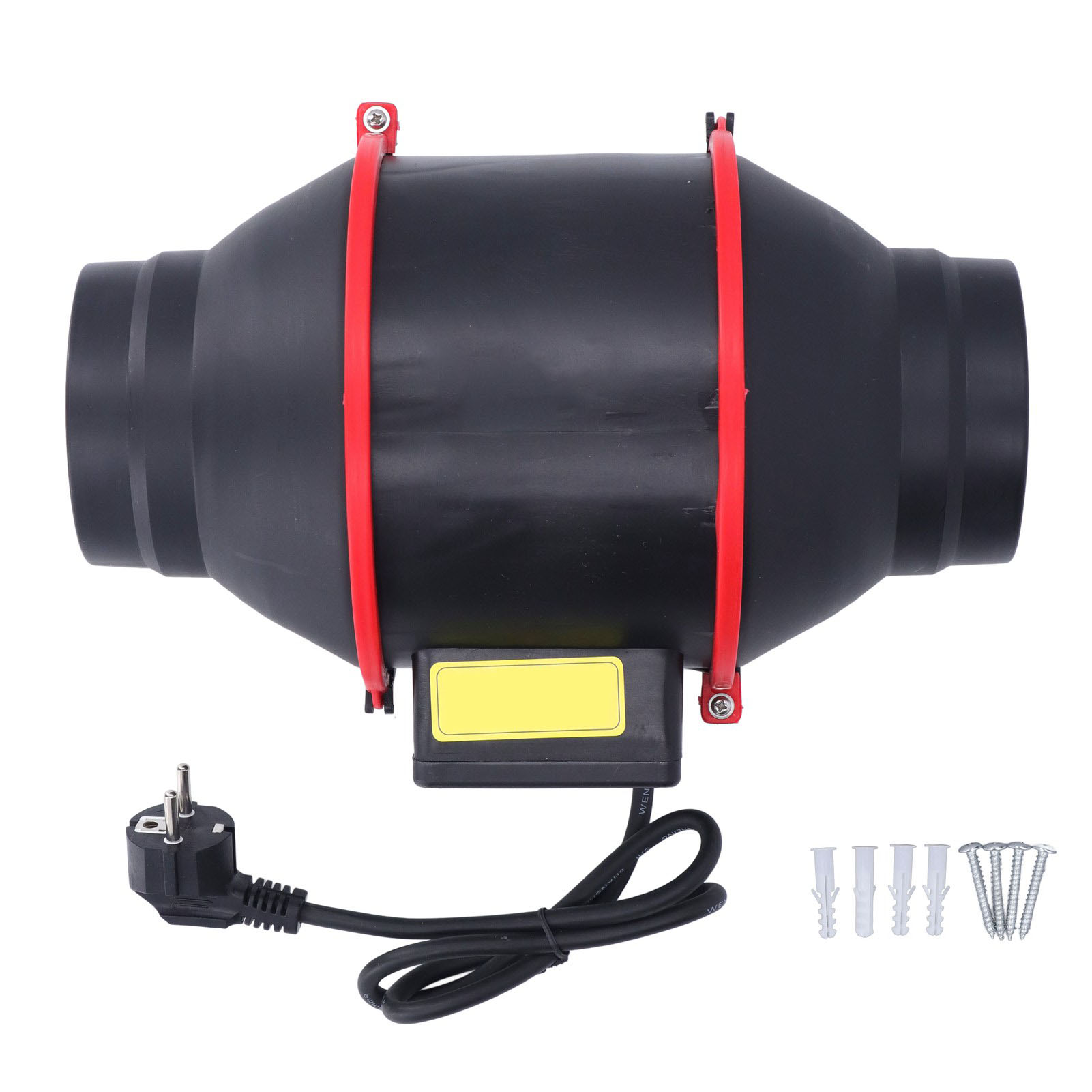 Duct Fan 4 Inch 40W 2550RPM Oblique Flow Boost Quiet Pipe Ventilation ...