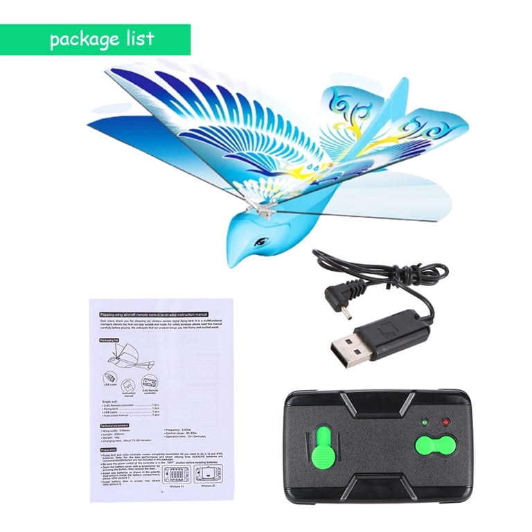 Remote Control Jet Plane Electronic Drone Flying Birds Remote Control ...