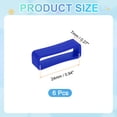 Uxcell 6pcs Watch Band Loops 24mm Silicone Watch Band Keeper ...