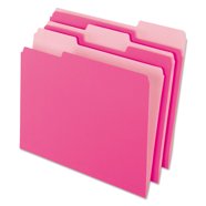 Pendaflex 40523 1/3 Cut Tab Letter Size Glow File Folders - Assorted ...