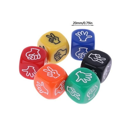SHTKUYING 5Pcs Funny Dice Board Games Toy Creative Finger-guessing Game ...