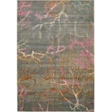 Unique Loom Sala Aurora Contemporary Floral Area Rug or Runner ...