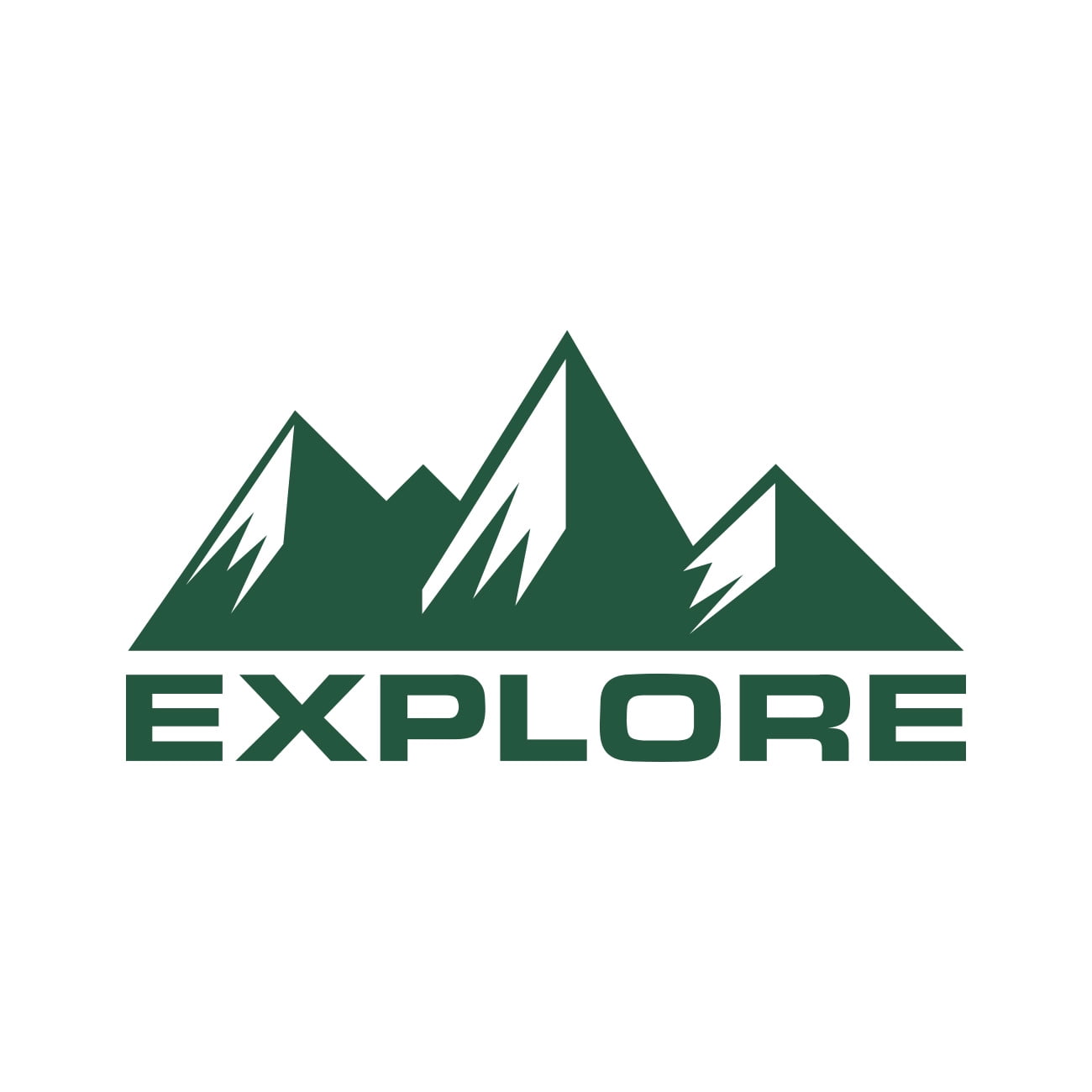 Mountains Explore Sticker Decal Die Cut - Self Adhesive Vinyl ...