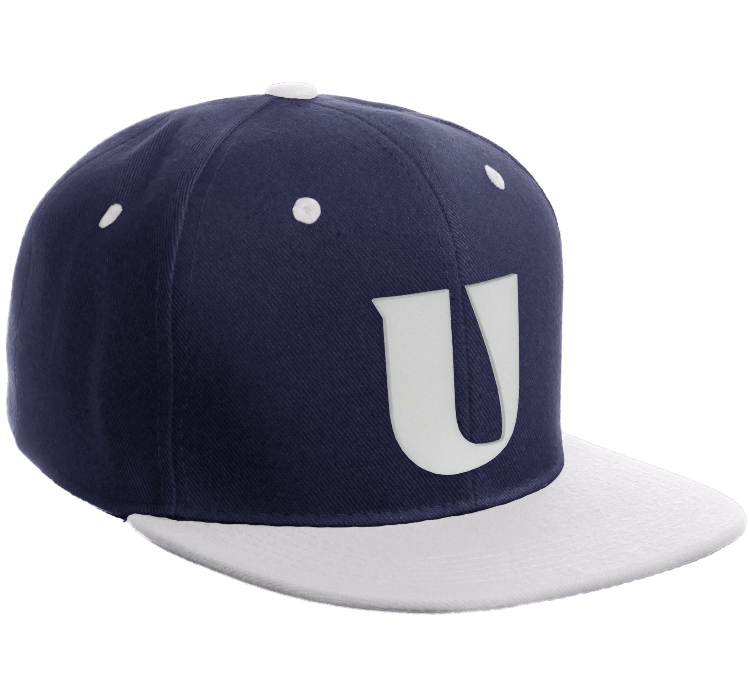 Daxton Classic Snapback Hat 3D Capital Alphabet Letters Flat Bill Visor ...