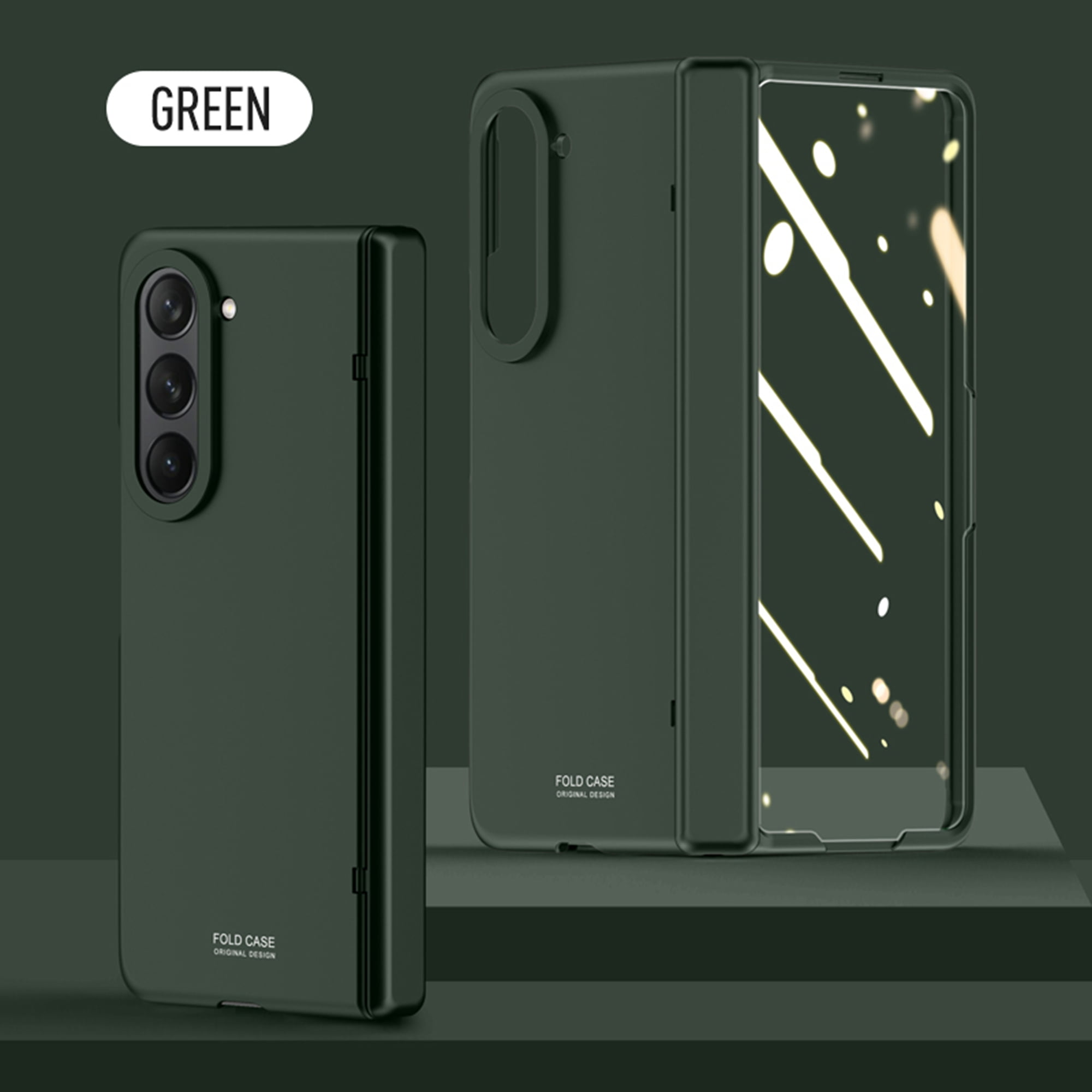 Allytech Galaxy Z Fold5 Case with HD Tempered Glass Screen Protector, Z ...