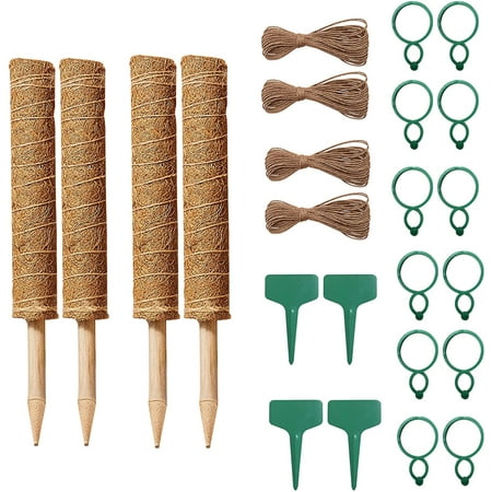 Moss Pole Set of 2,11.8 Inches Coir Totem Pole Plant Totem Moss Sticks ...